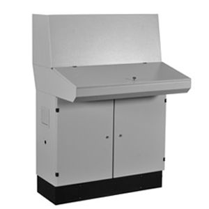 Pupitre de commande - 600 - 1200 mm, IP 54 - GURSAS ELEKTRONIK