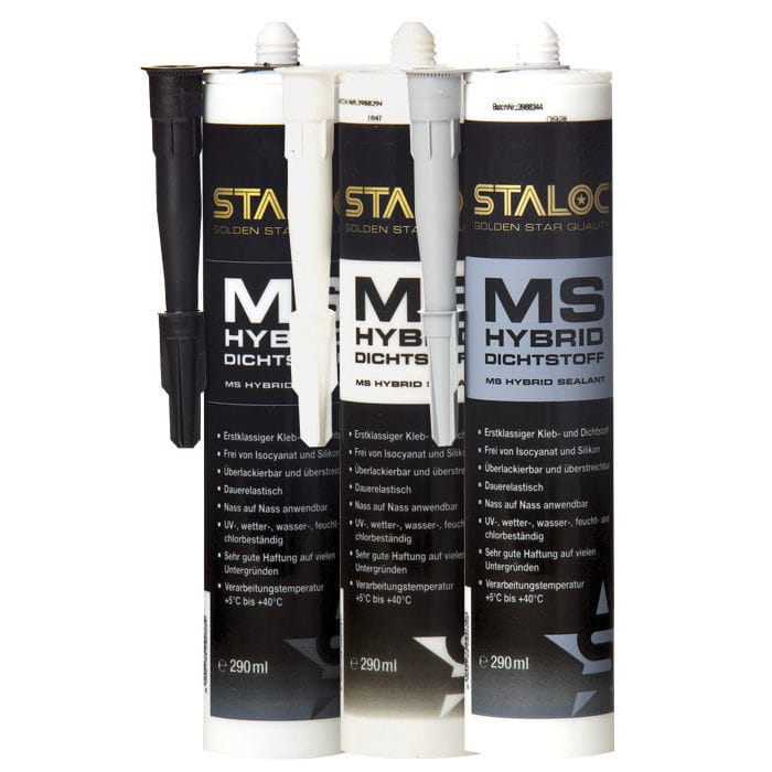 Mastic colle polymère - MS hybrid - STALOC - hybride / en polyester / PVC