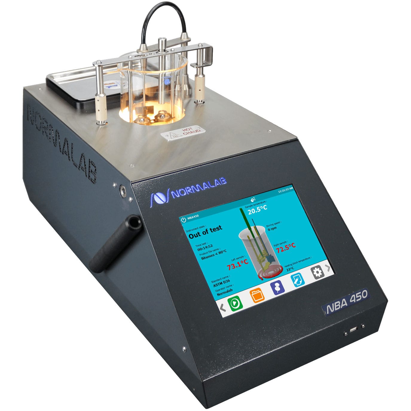 Appareil de test pour point d'adoucissement - NBA 450 - NORMALAB S.A ...
