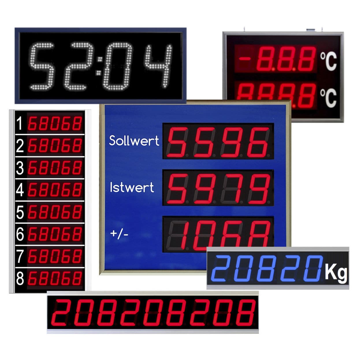 Afficheur à LED - LG series - VISUAL ELECTRONIC GmbH