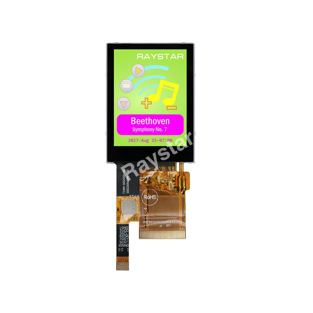Module d'affichage à LED - RFJ02000B-AYW-DNG1 - Raystar Optronics, Inc. - TFT LCD / IPS / à ...