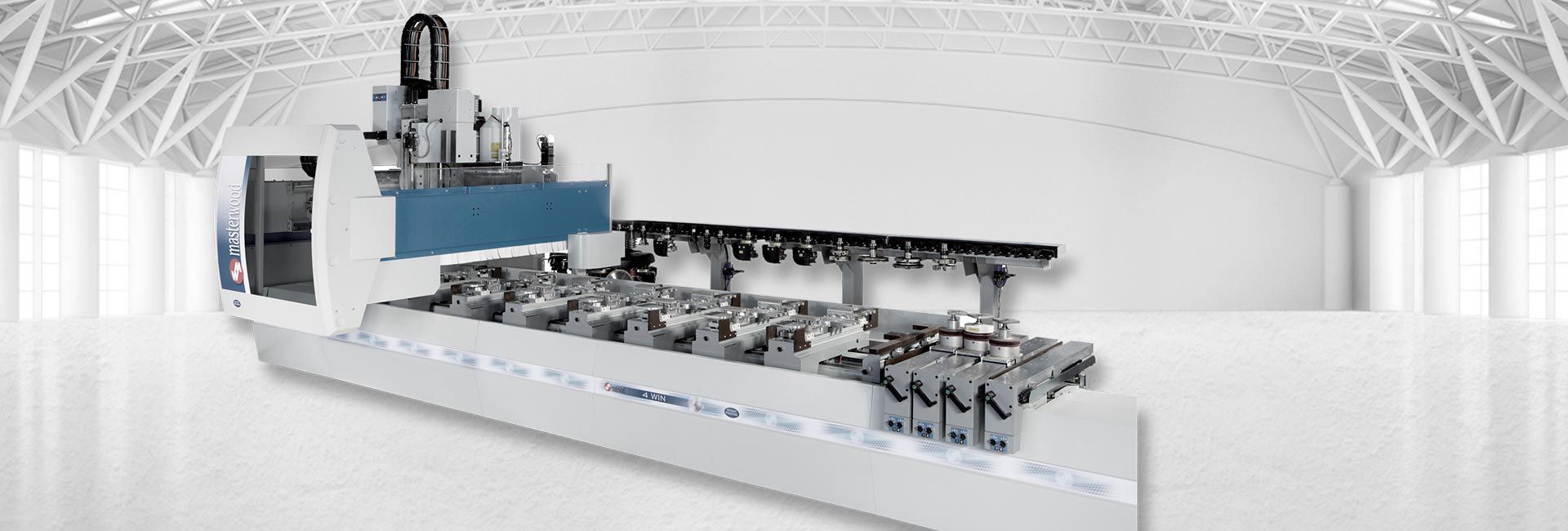 Centre d'usinage CNC 3 axes - 4 WIN - Masterwood - vertical / pour le bois / 50 outils