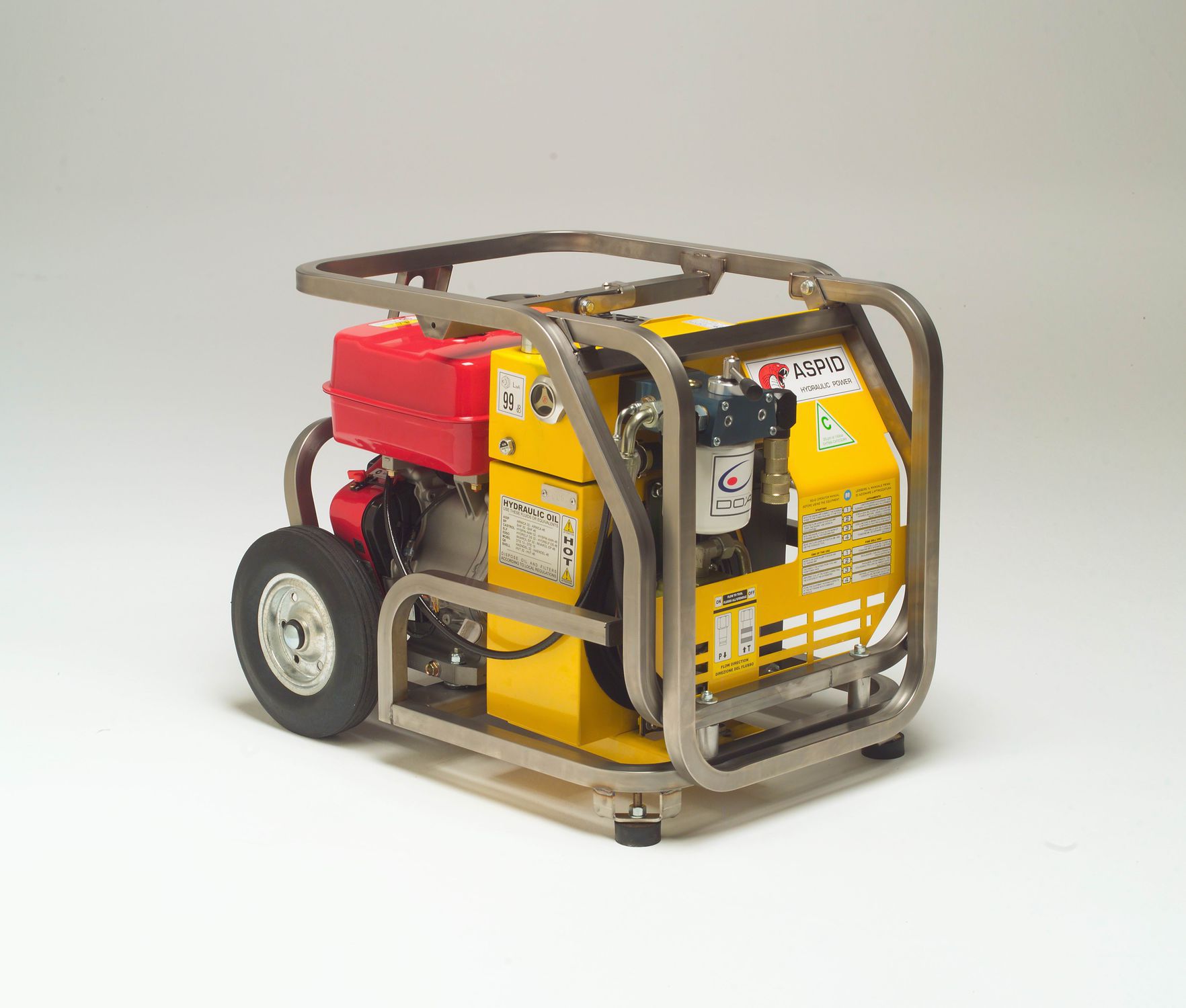 Groupe hydraulique thermique - Aspid - DOA Hydraulic Tools Srl - sur roues