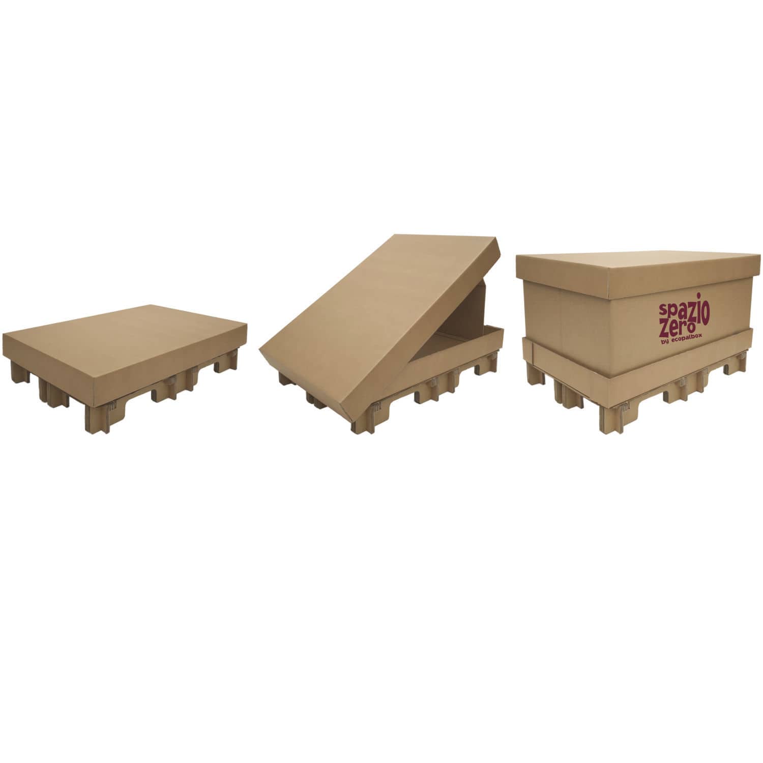 Caisse-palette en carton - SPAZIO ZERO - TELOS SRLS - avec couvercle ...