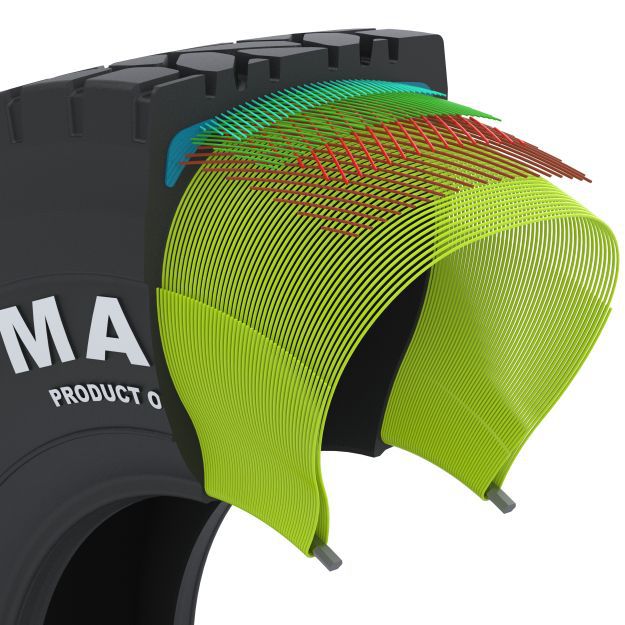 Pneu pour engin de chantier / pour grue / radial - 14.00R24 - 20.5R25 | MA03 - Magna Tyres Group