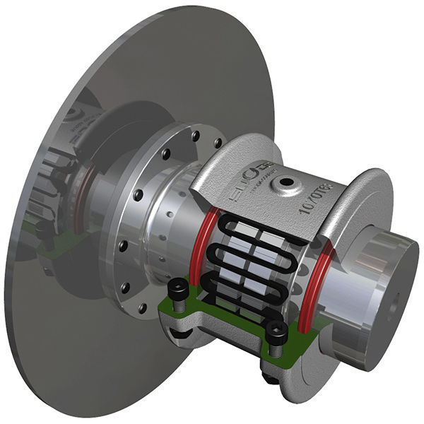 Accouplement à ruban - 1020-1160 T63 - ZHENJIANG SUODA COUPLING CO.,LTD. - avec disque de frein ...