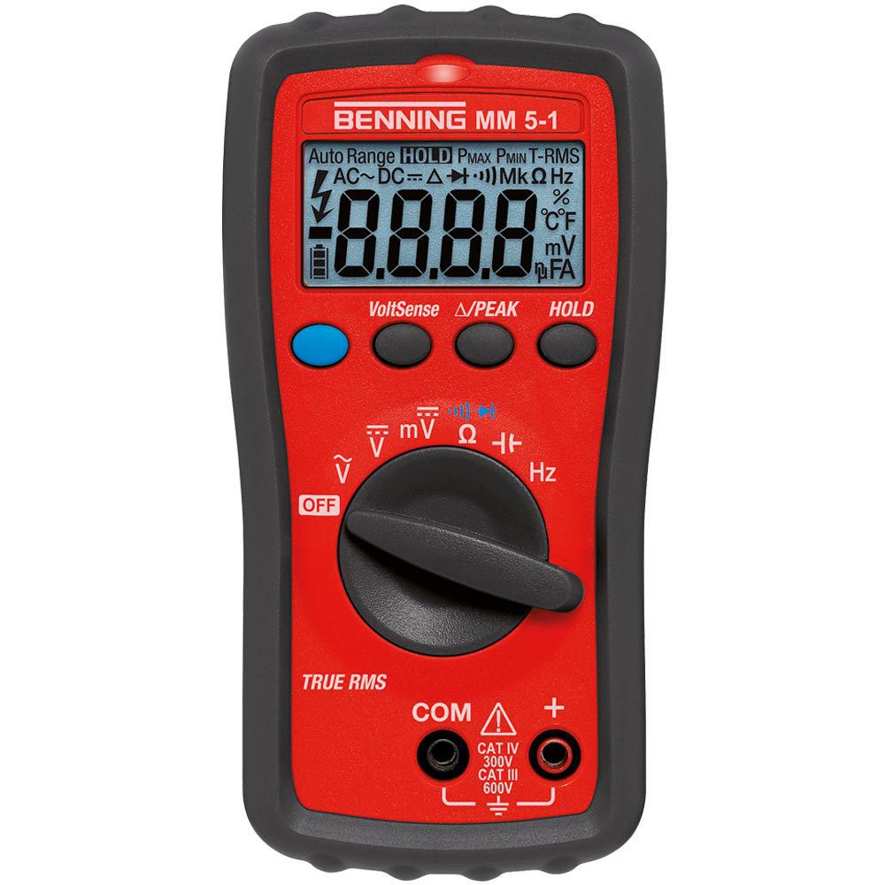 Multimètre numérique - MM 5-2 - Benning - portable / 600 V / CAT III