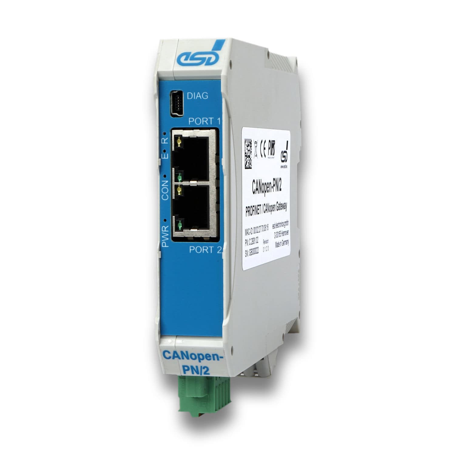 Passerelle de communication - CANopen-PN/2 - esd electronics gmbh - industrielle / ProfiNet ...