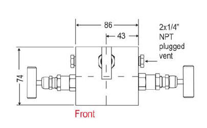 Manifold 3 voies - M3VS, M3VM series - PCI INSTRUMENTS LTD - en acier ...