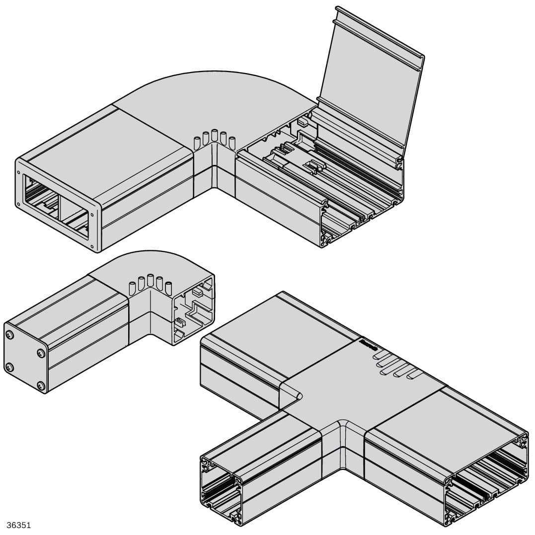 Chemin de câbles en PVC - 3842552268 - Bosch Rexroth - Assembly ...