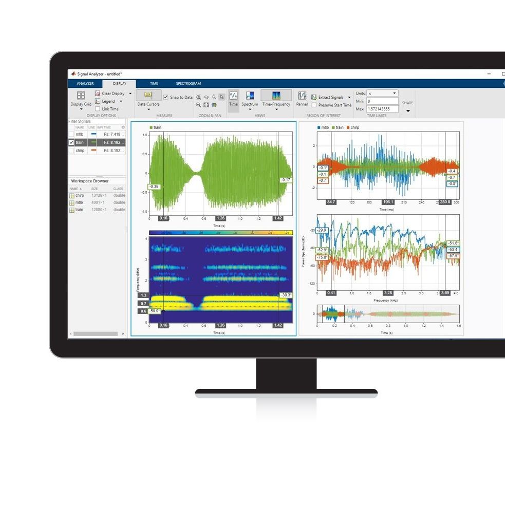 Logiciel de traitement de signal - Signal Processing Toolbox™ - The MathWorks - de conception
