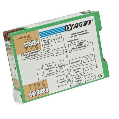 Transmetteur de température sur rail DIN - DSCT37 - Dataforth Corporation - thermocouple ...