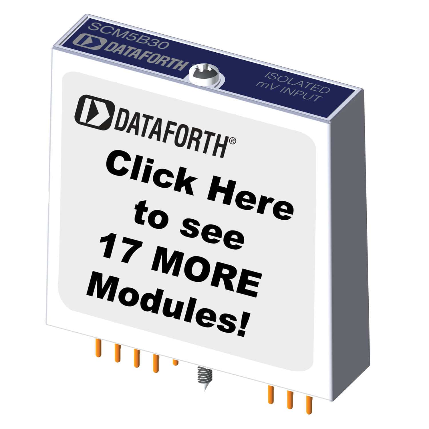 Module d'entrée pour RTD - SCM5B34 Series - Dataforth Corporation - analogique / pour montage ...
