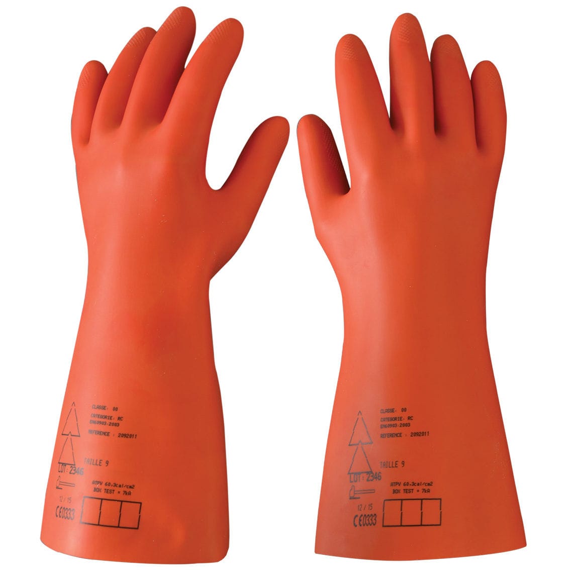 Gants de laboratoire - R1260 series - DERANCOURT - isolant / en cuir