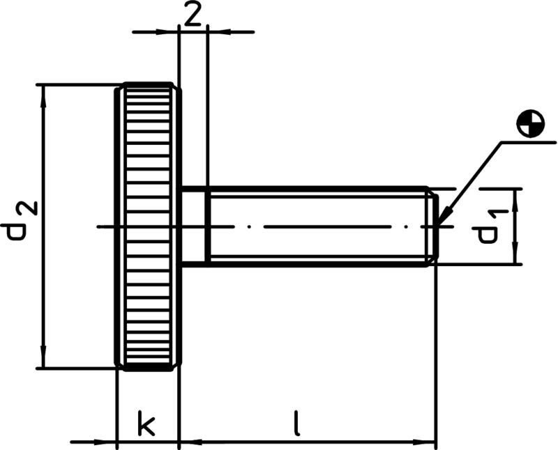 Vis moletée en acier inoxydable - EH 24770 - HALDER France