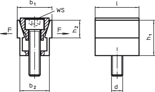 Coin de serrage à double amorti - EH 23251 - HALDER France