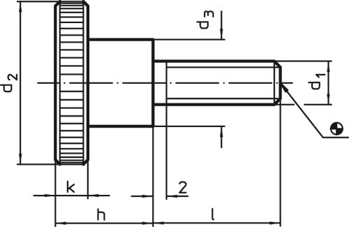 Vis moletée en acier inoxydable - EH 24790 - HALDER France