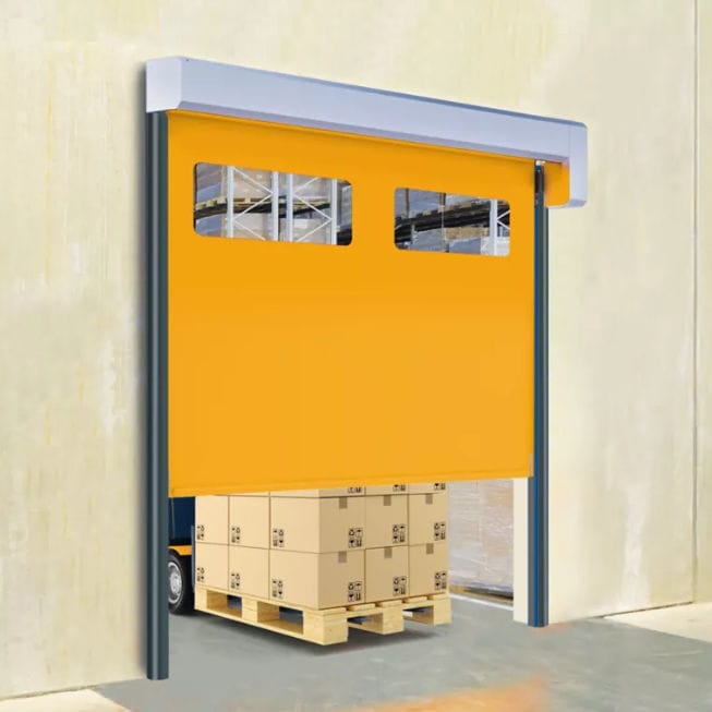 Porte coulissante verticale - D-211 - Entrematic Dynaco - pour l ...