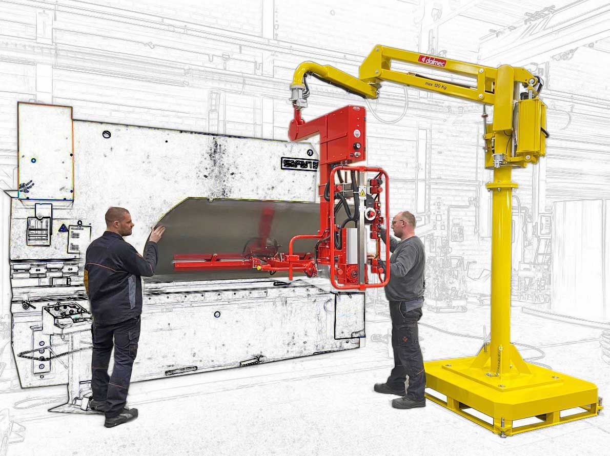 Manipulateur de tôles en acier - DALMEC - pneumatique / à ventouse ...