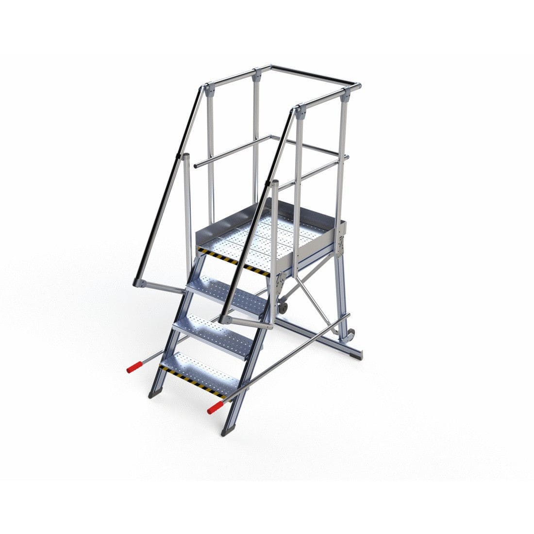 Escabeau sur roues - EEF22599999 - L'Echelle Européenne - en aluminium ...