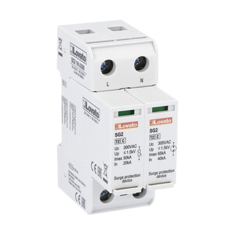 Parafoudre de type 2 - SG series - LOVATO ELECTRIC - sur rail DIN ...