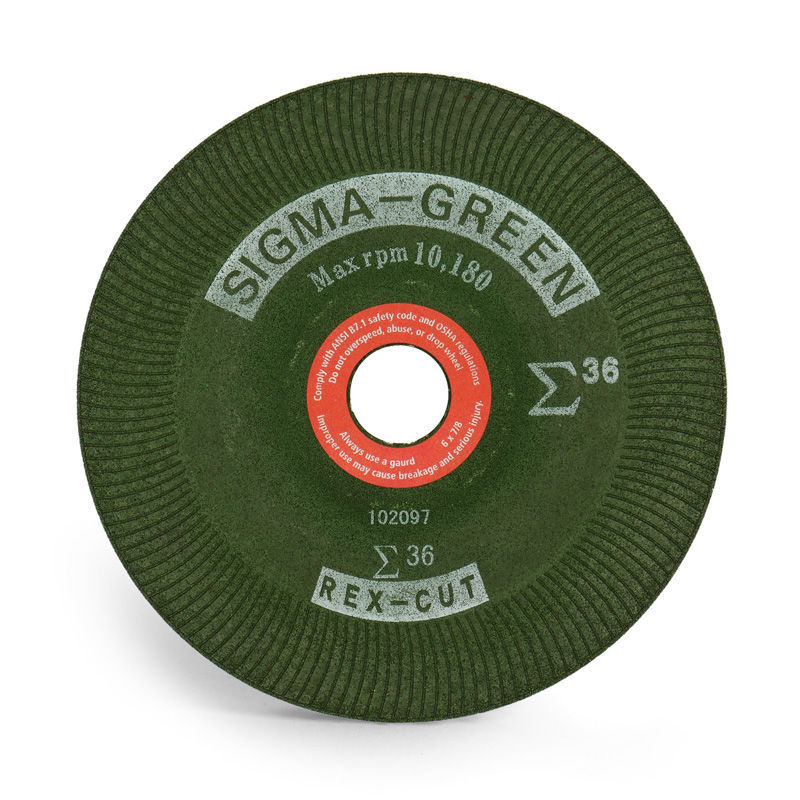 Meule de rectification - Sigma Green - Rex-Cut Abrasives - plate / à ...