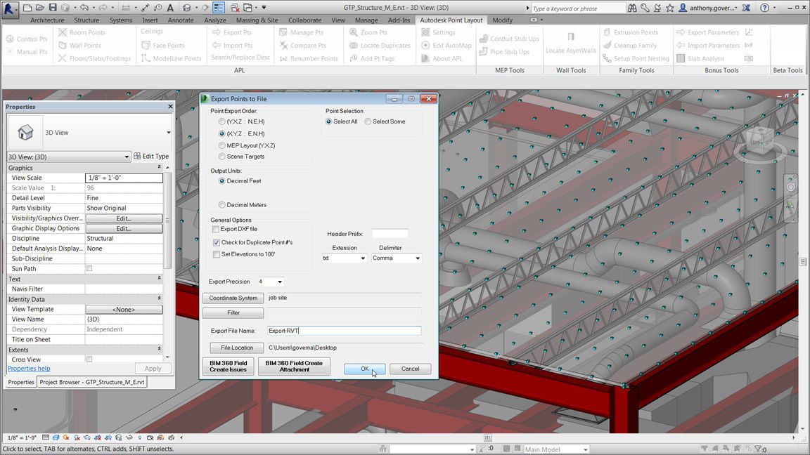 Logiciel BIM - Point Layout - AUTODESK - de modélisation / de ...