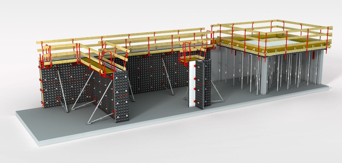 Coffrage de voiles - DUO - PERI