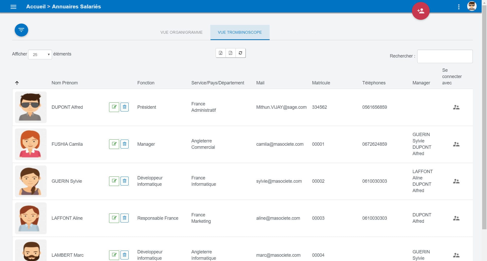 Logiciel de gestion - Sage Espace Employés - Sage bäurer GmbH - de workflow / de paie / de bureau