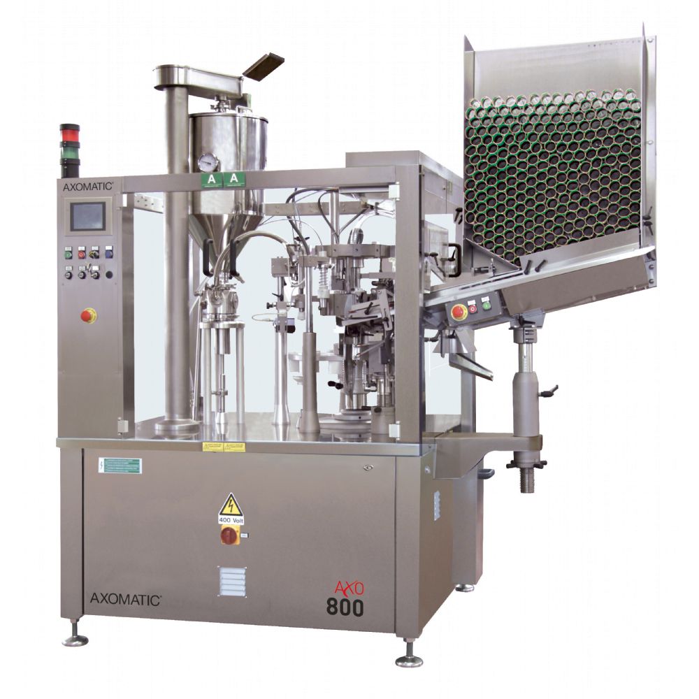 Remplisseuse scelleuse pour tubes - Axo 800 - AXOMATIC - automatique / rotative / pour ...
