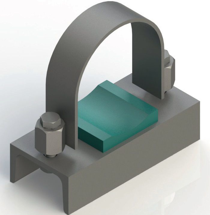Étrier en acier inoxydable - FKB GmbH - pour tubes