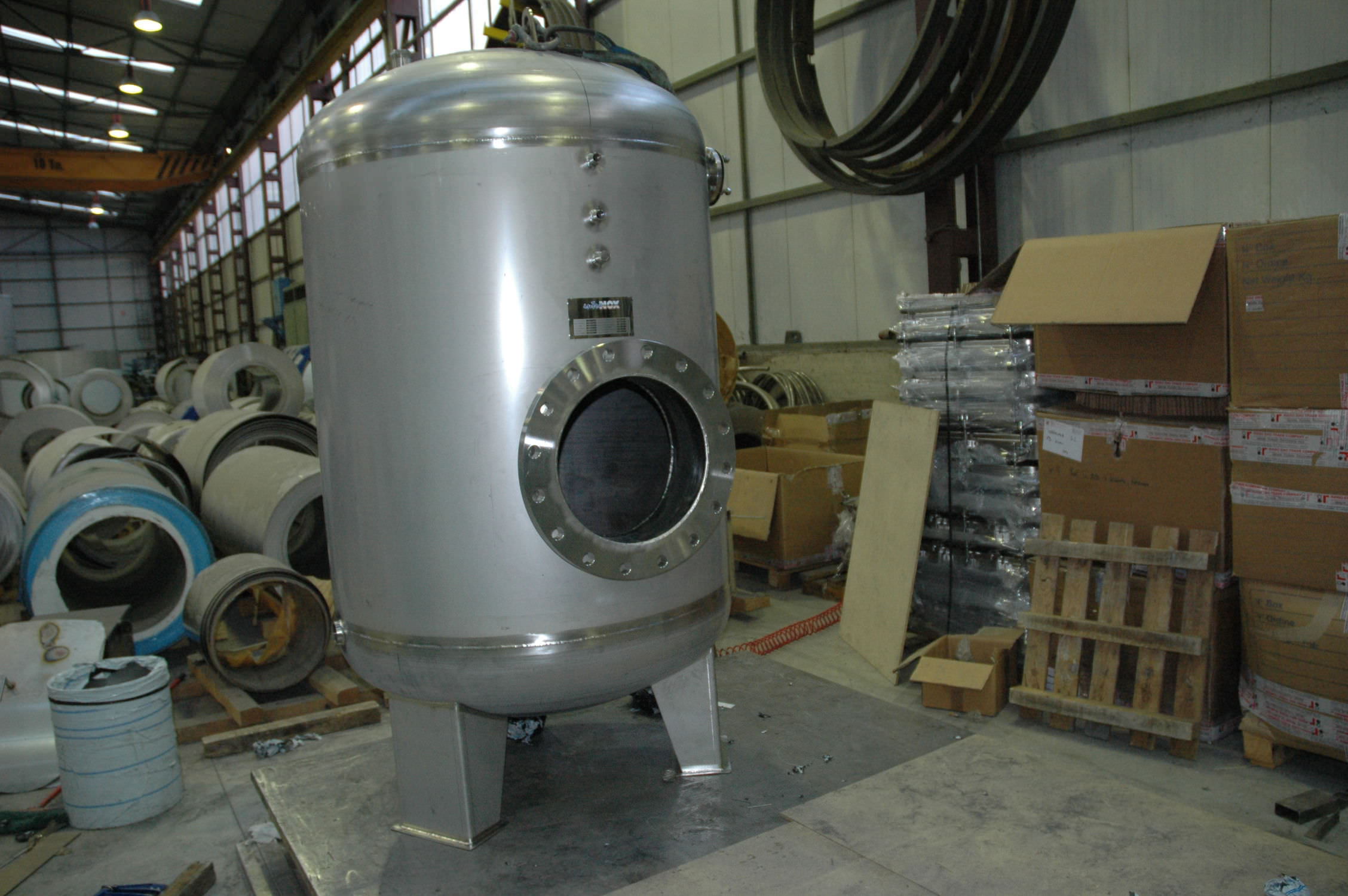 Cuve de stockage / pour air comprimé / en acier inoxydable / haute ...