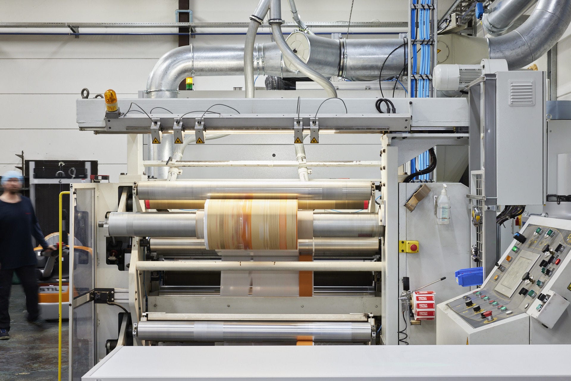 Presse flexographique à 8 couleurs - BASTIN PACK - en ligne / pour film ...