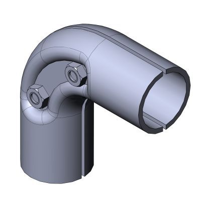 Connecteur de tube rond - 5011 S 001 SW 01 - TecEnMa GmbH - coudé / en ...