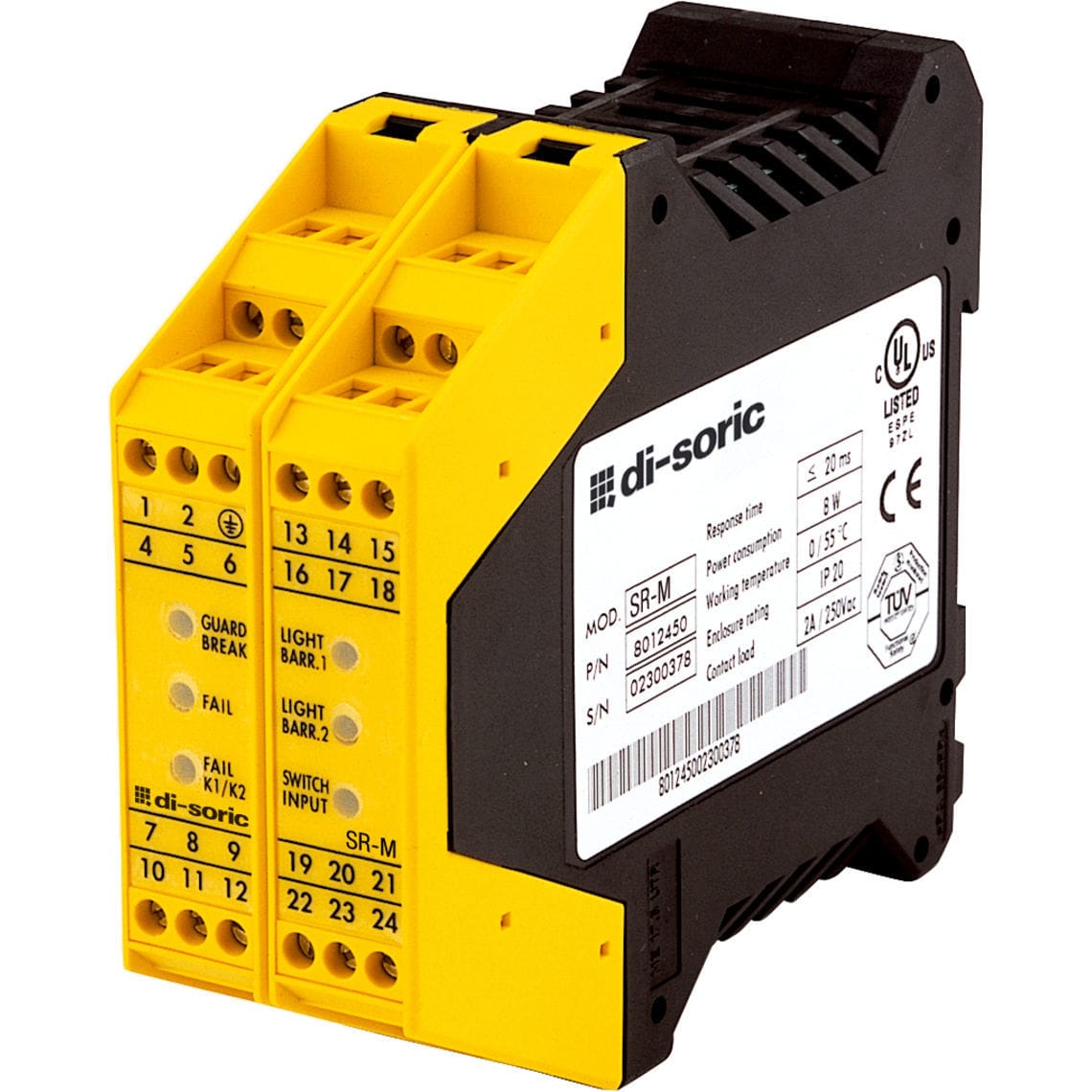 Relais de protection de sécurité - SR-M - di-soric - de niveau / DC ...