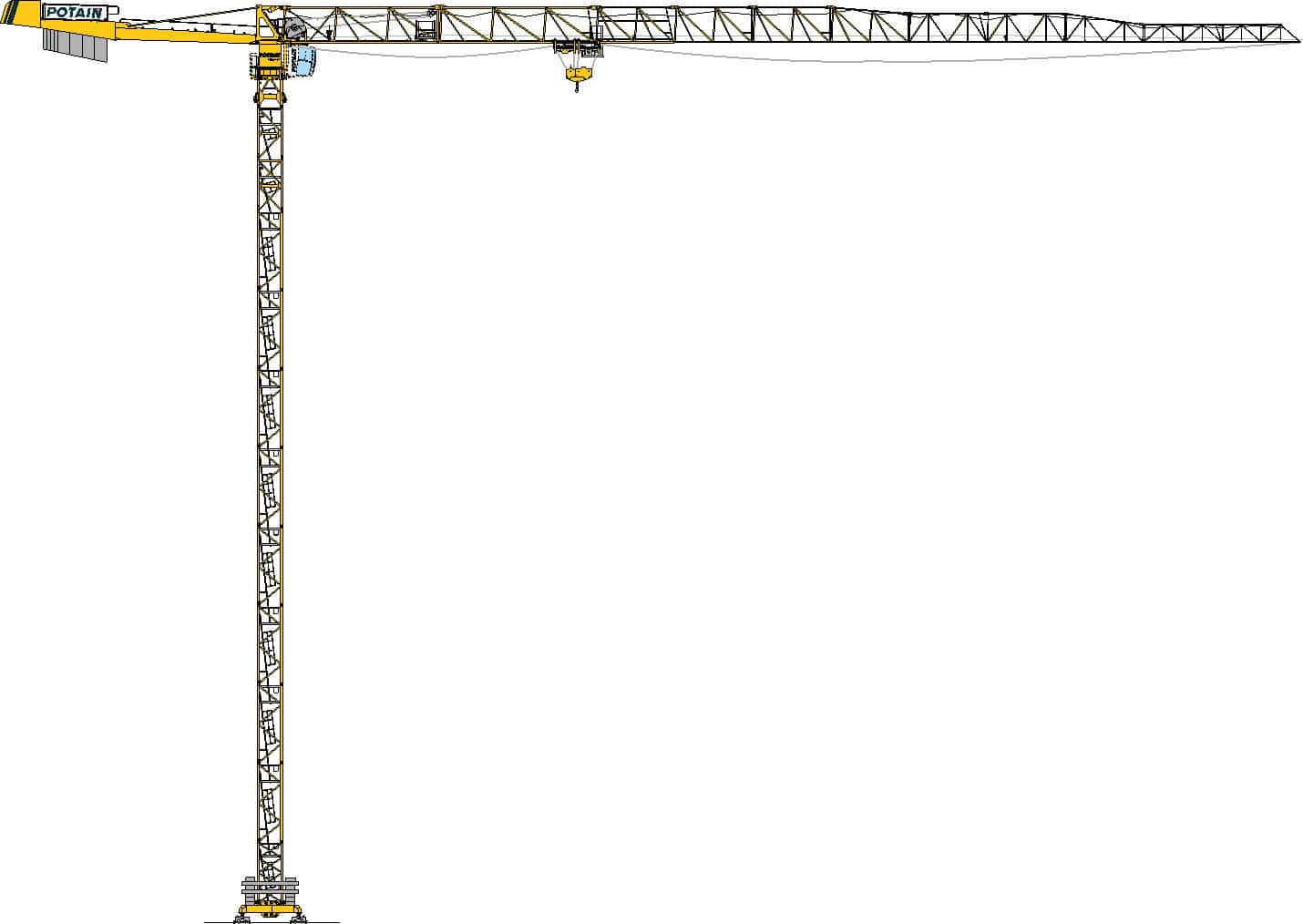 Grue GME - MDT 219 J8 - Manitowoc Cranes - fixe / pour chantier / de levage