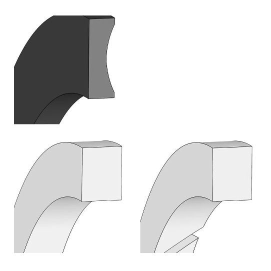 Bague anti-extrusion en PTFE - DICHTOMATIK SAS - en PTFE