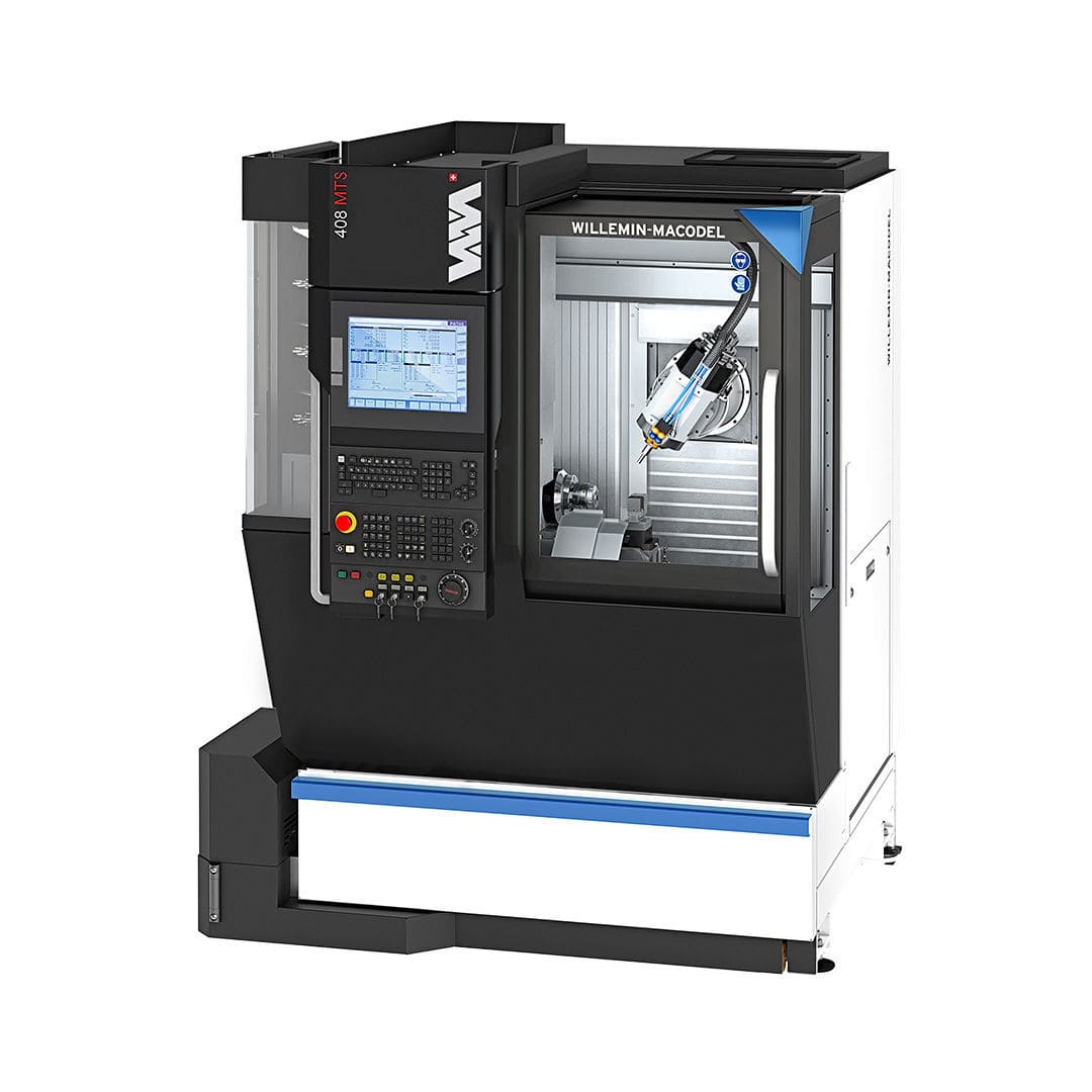 Centre d'usinage CNC 8 axes - 408MTS - Willemin-Macodel - vertical / HSK-E 25 / 70 outils