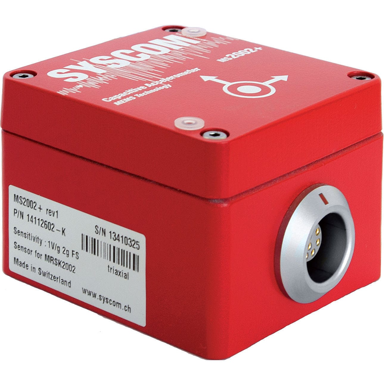 Accéléromètre triaxial - MS2002+ - SYSCOM Instruments SA - capacitif ...