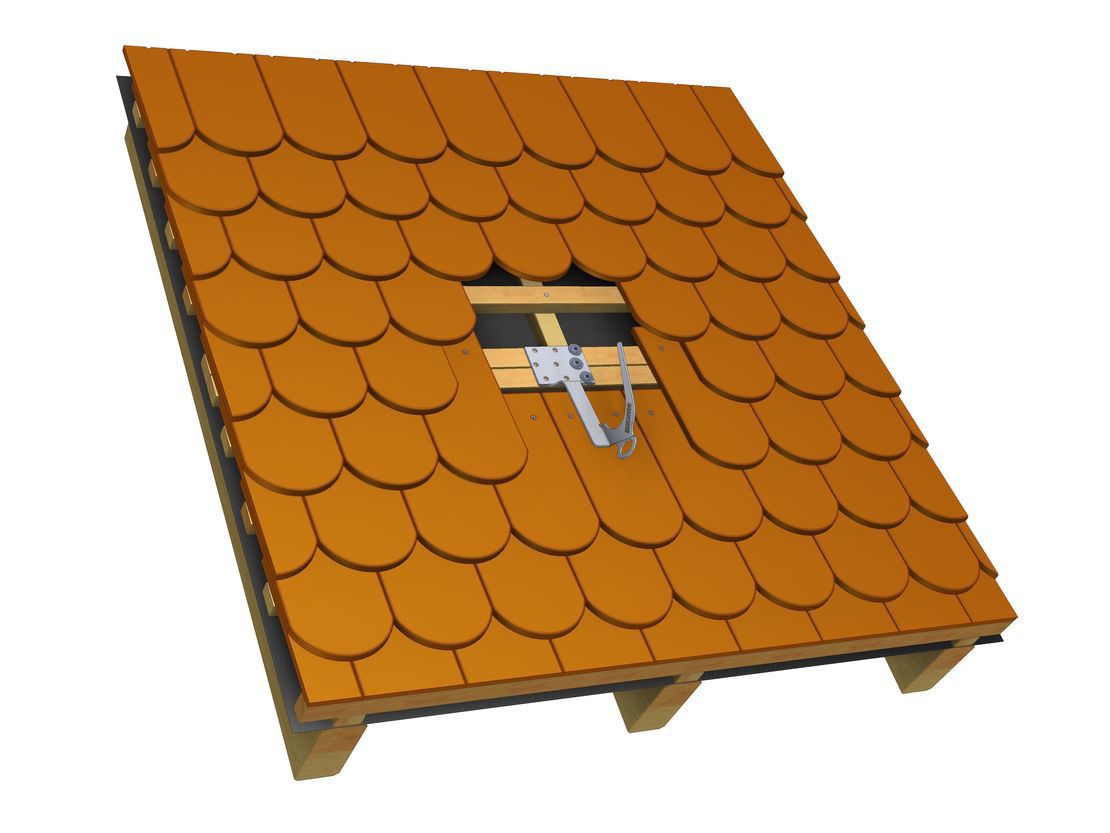 Crochet pour toiture - SDH-B - ST QUADRAT Fall Protection SA - avec ...