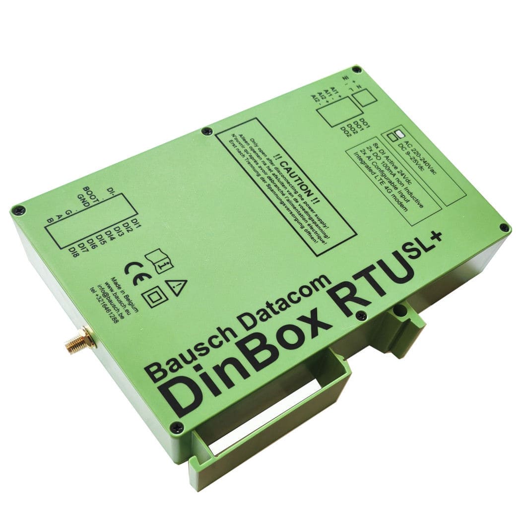 RTU LTE Cat 1 - DinBox RTU SL+ - Bausch Datacom - Modbus RTU / Modbus ...