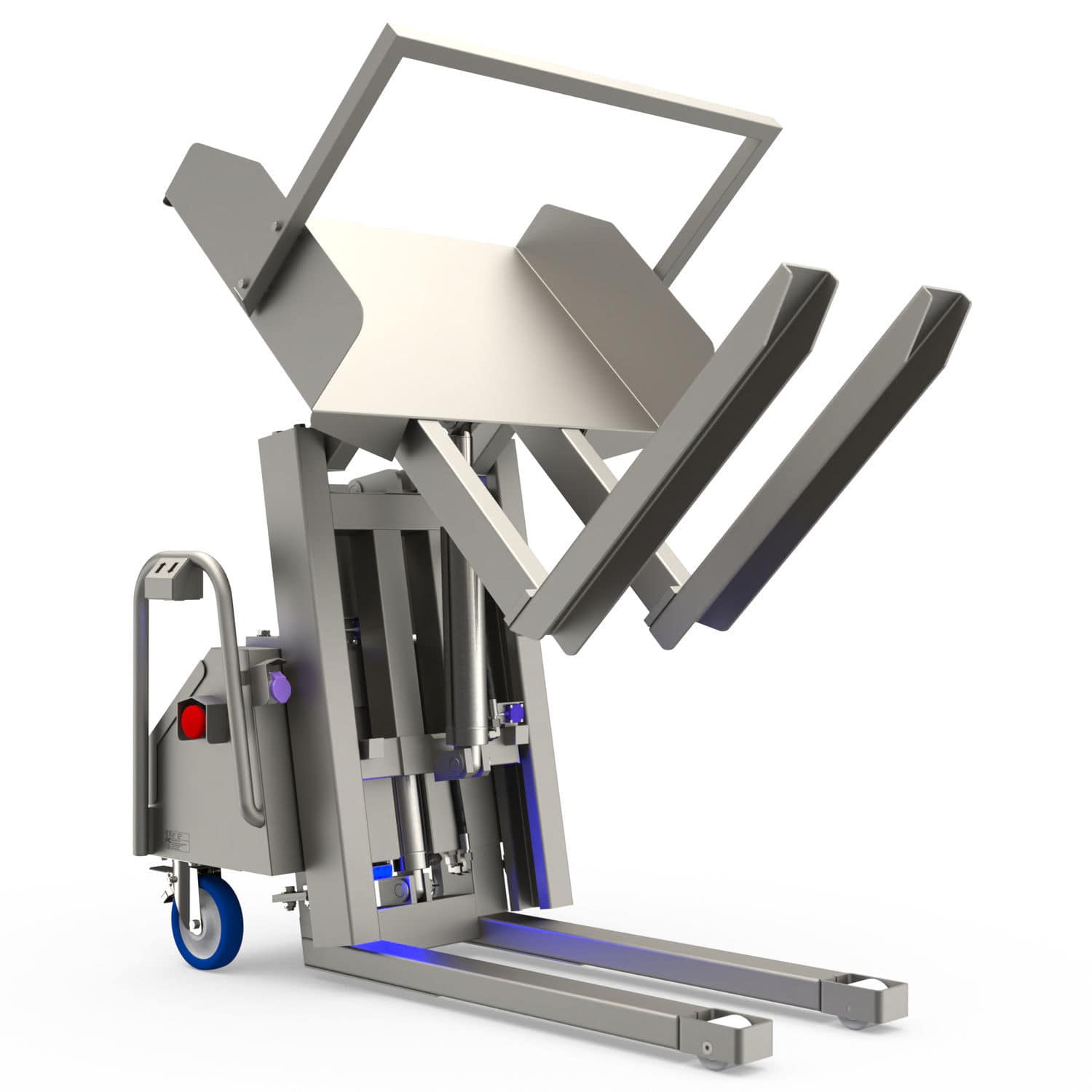 Basculeur élévateur - LT - Backsaver - sur batterie / hydraulique / pour bacs