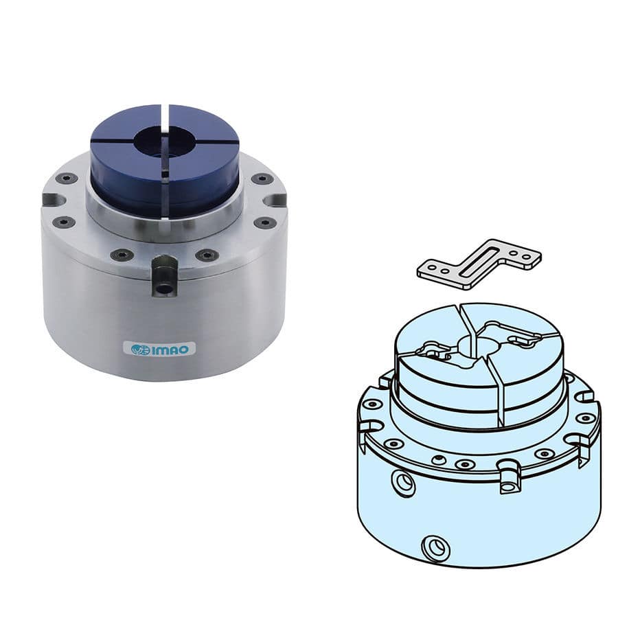 Bride de serrage pneumatique / compacte / double effet / pour usinage ...