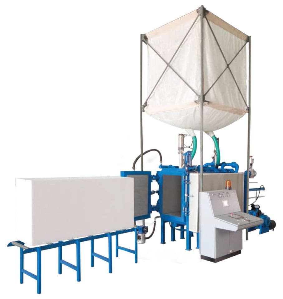 Machine de moulage à simple station - MQB - EIDCO - de blocs PSE ...