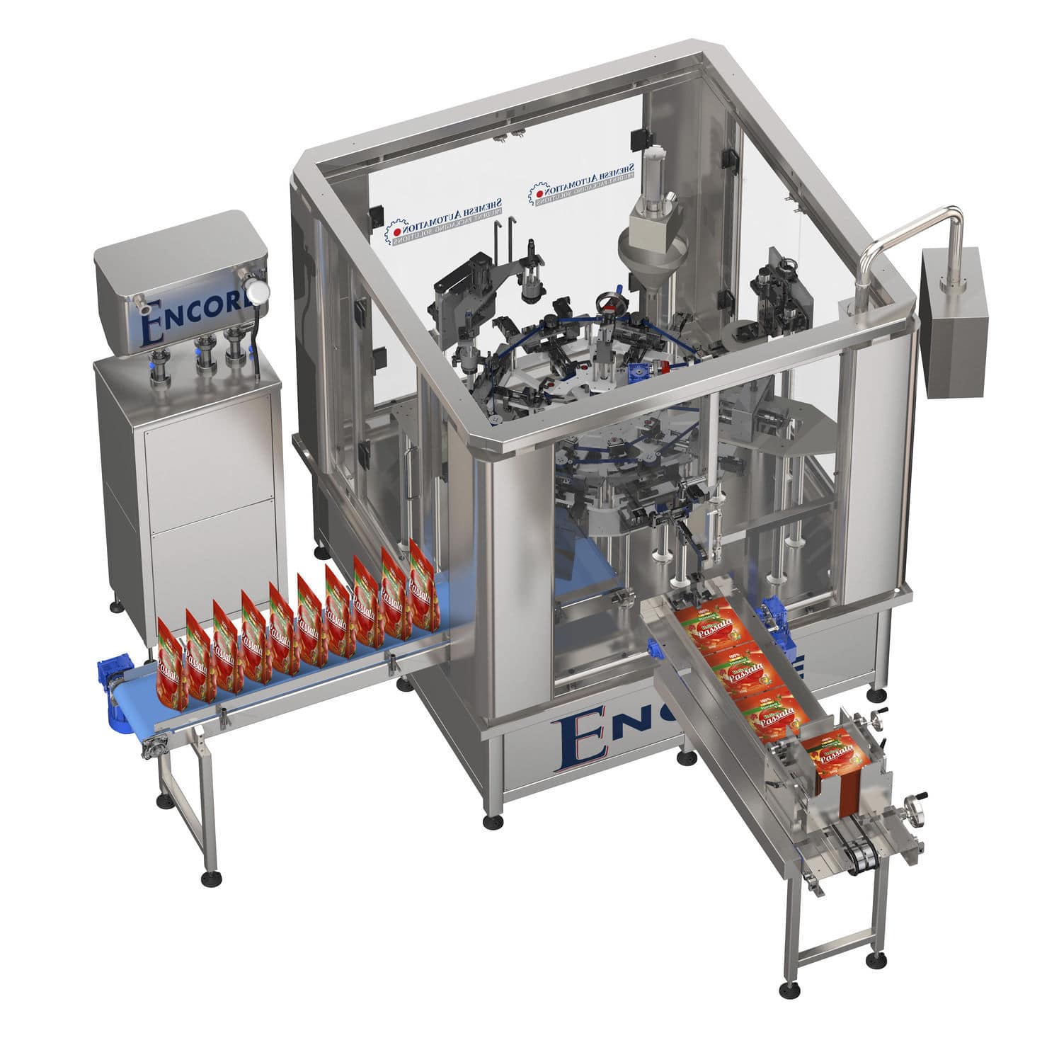 Machine d'emballage monobloc - ENCORE - Shemesh Automation Ltd ...