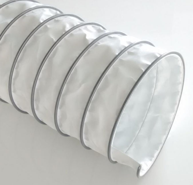 Gaine de ventilation flexible - ABC PTFE 250 - ABC FLEX - en acier galvanisé / en PTFE / spiralée