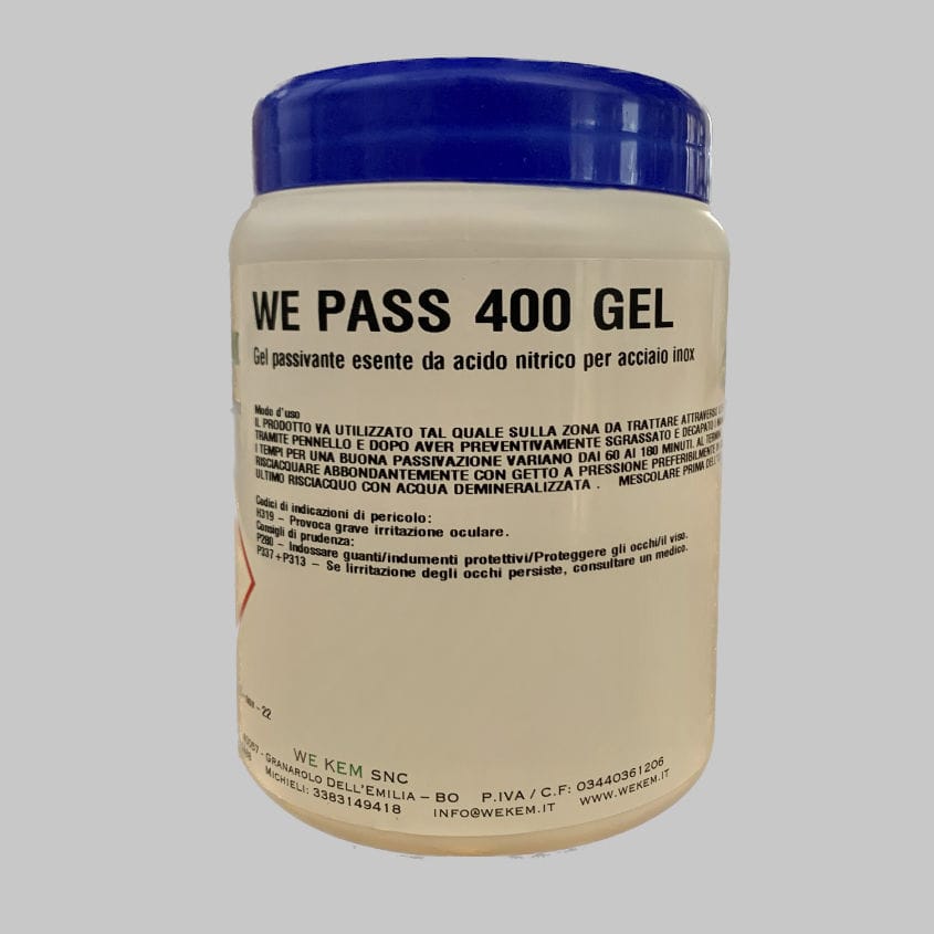 Passivation de l'acier inoxydable - WE PASS 400 GEL - WE KEM snc ...