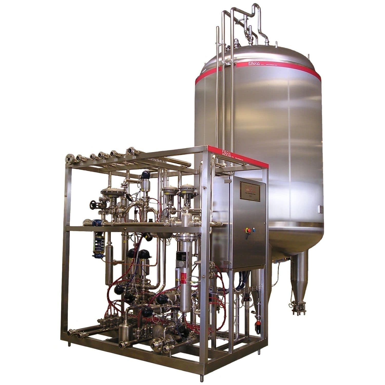 Cuve aseptique - REDA S.p.A. - de stockage / de liquides / en inox