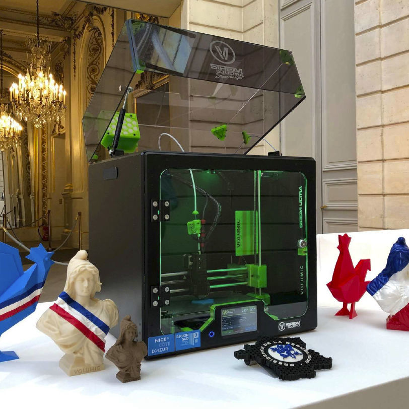 Imprimante 3D PLA - EXO42 IDRE - Volumic - ABS / TPU / bois