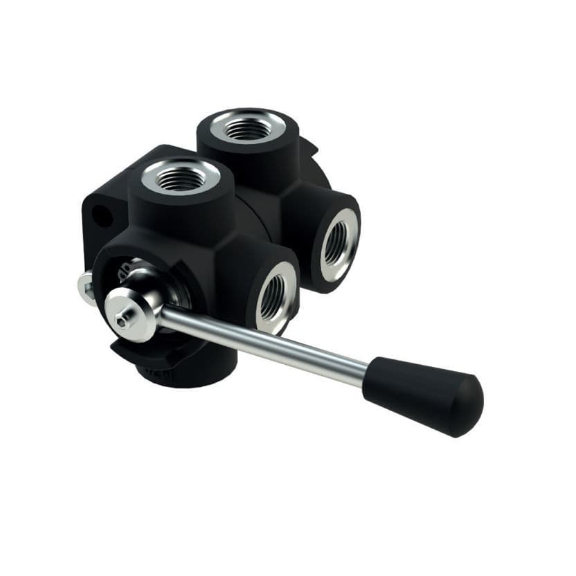 Vanne d'aiguillage avec actionnement manuel - DDF6-SAE series - Oleoweb Srl